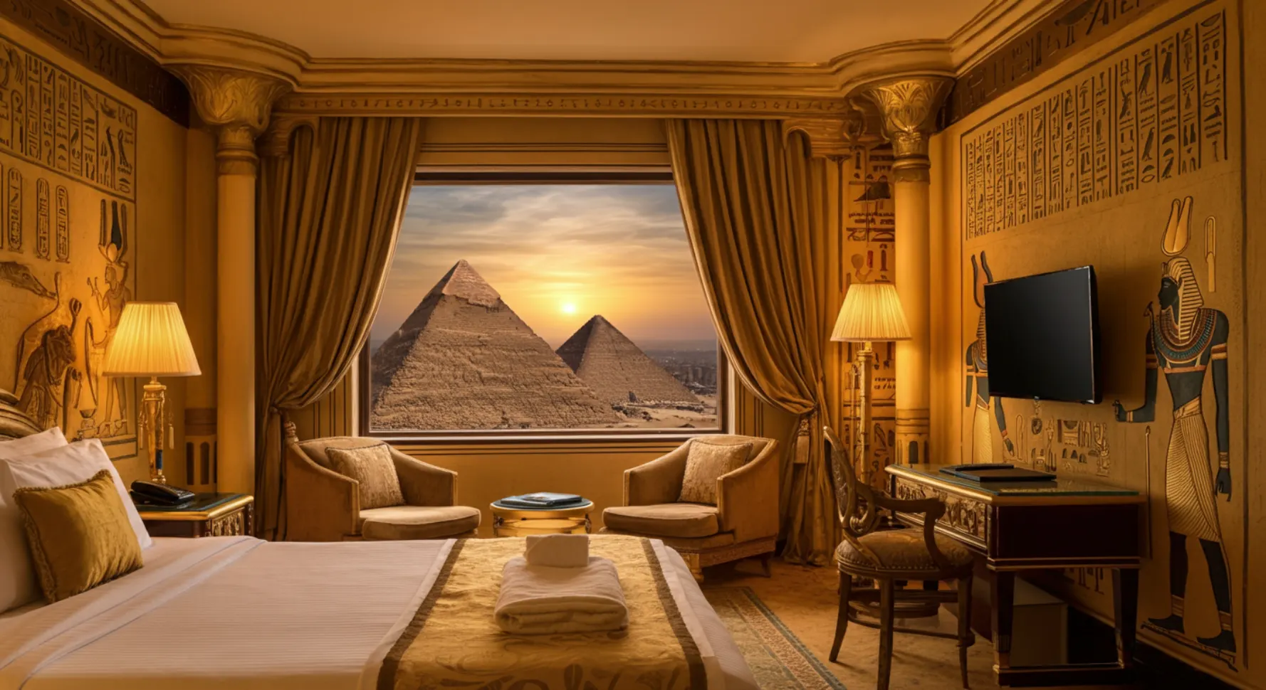 Stay Luxuriously: Rooms with Pyramid Views at Remal Pyramids Inn